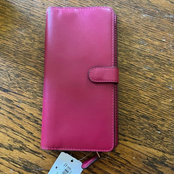 Coach | Accessories | Coach Slim Snap Wallet Pink Wine | Poshmark